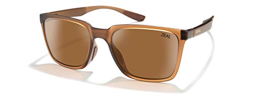 Zeal Optics Campo Square Sunglasses, Maple/Polarized Copper Lens, One Size