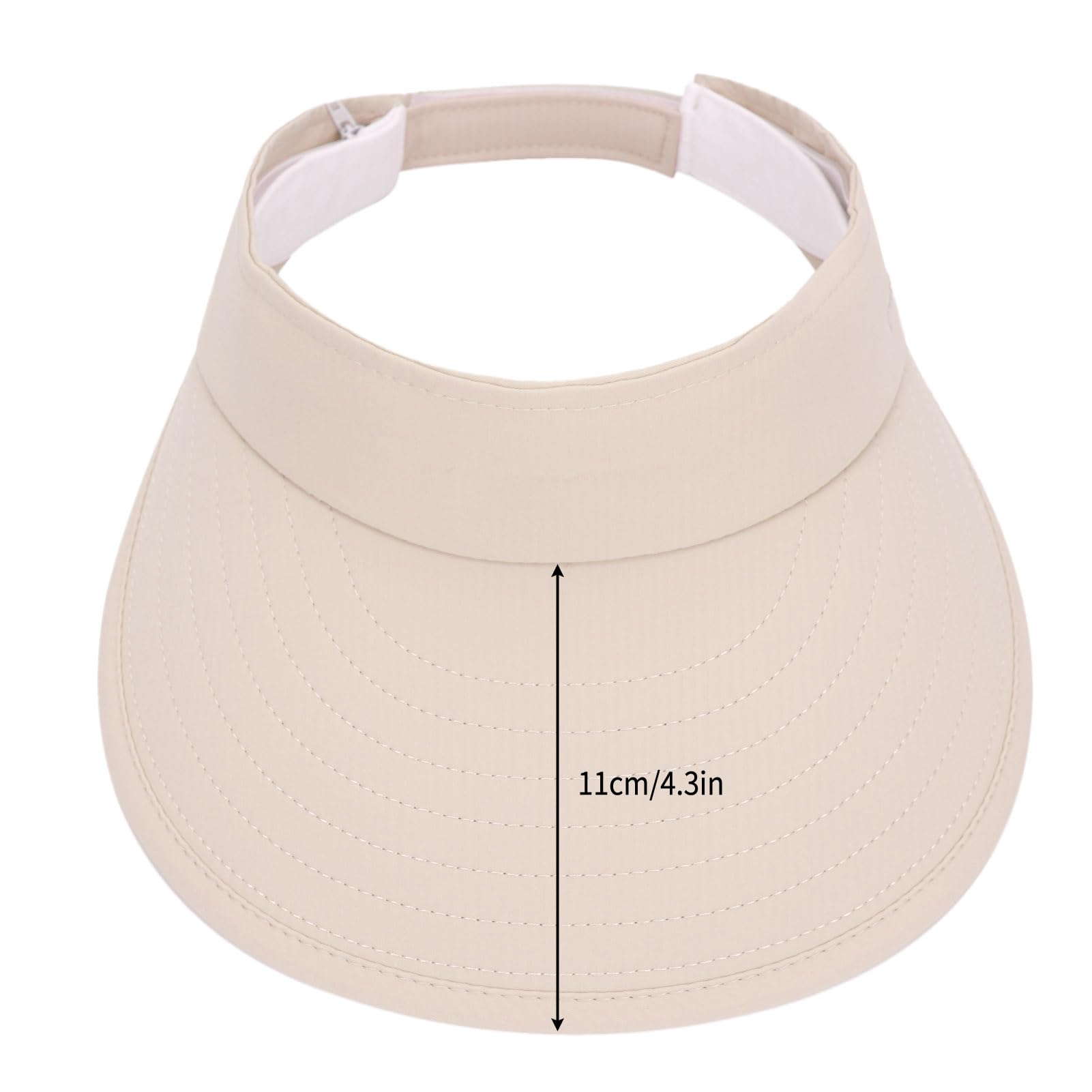 Women Sun Protection Hiking Hat,Foldable Wide Brim Visor Hats UPF 50+ with Removable Mesh Flap for Womens High Ponytail Black