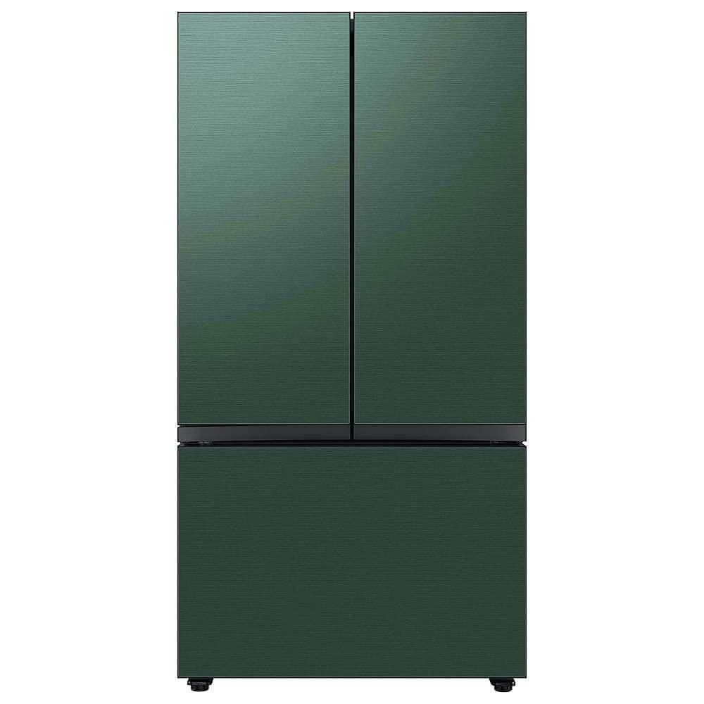 SAMSUNG Emerald Green Steel BESPOKE 3-Door French Door Refrigerator Top Panel