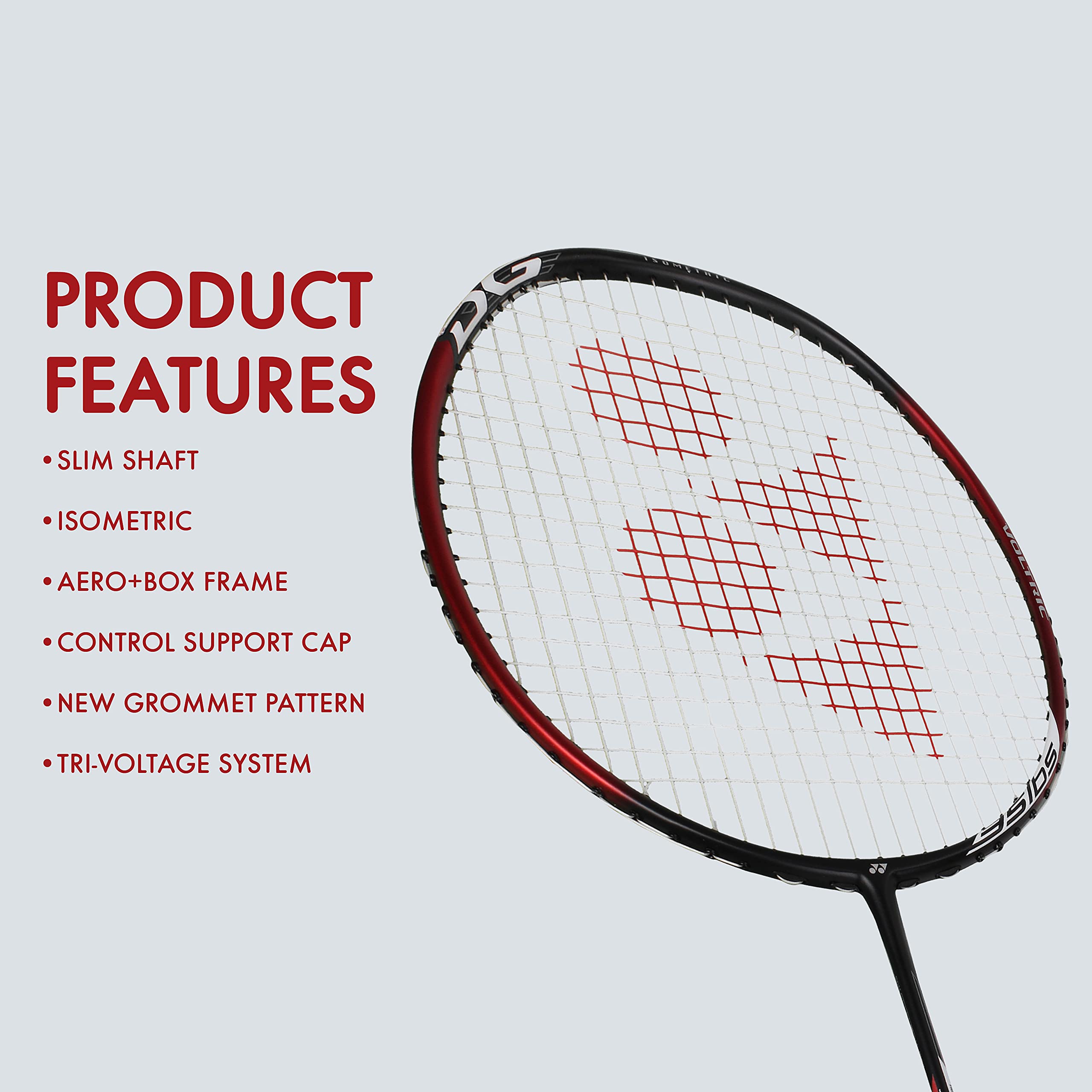 YONEX VOLTRIC 0.7DG Badminton Racquet (Navy Blue, Graphite, 35 lbs Tension)