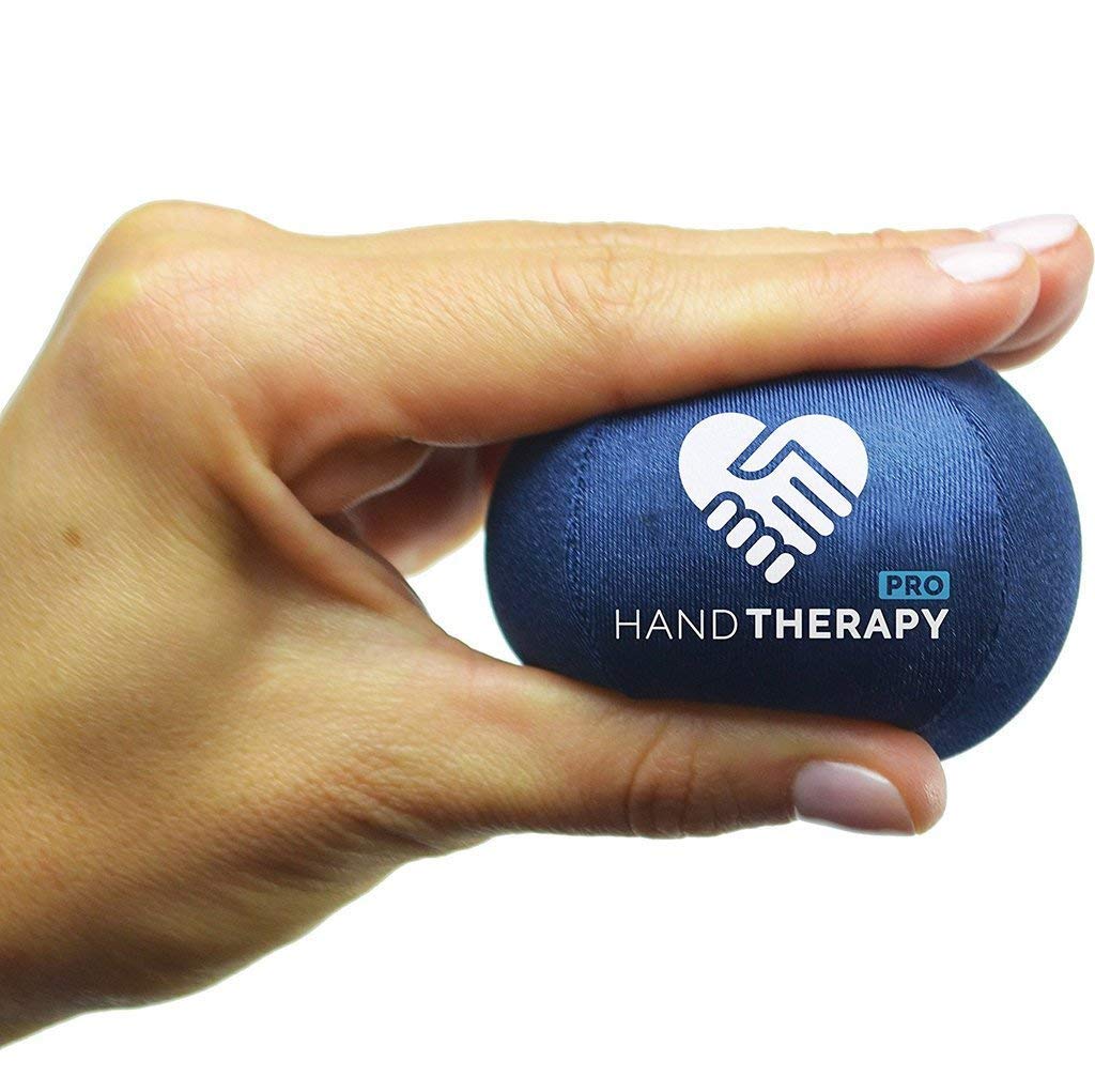 Stress Ball Hand Therapy Gel Squeeze Ball for Hand Stress and Therapeutic Relief, Grip Strength, Hand Mobility and Restoration (Navy)