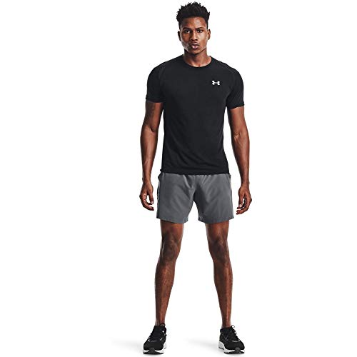 Under Armour Qualifier Speedpocket 7-inch Linerless Running Shorts, Pitch Gray (012)/Pitch Gray, Small