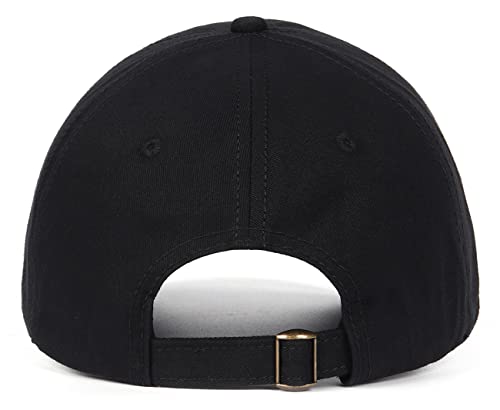 Zylioo Oversize XXL 100% Cotton Baseball Cap,Large Hat for Big Heads 23.5"-25.5",Adjustable Low Profile Blank Dad Cap