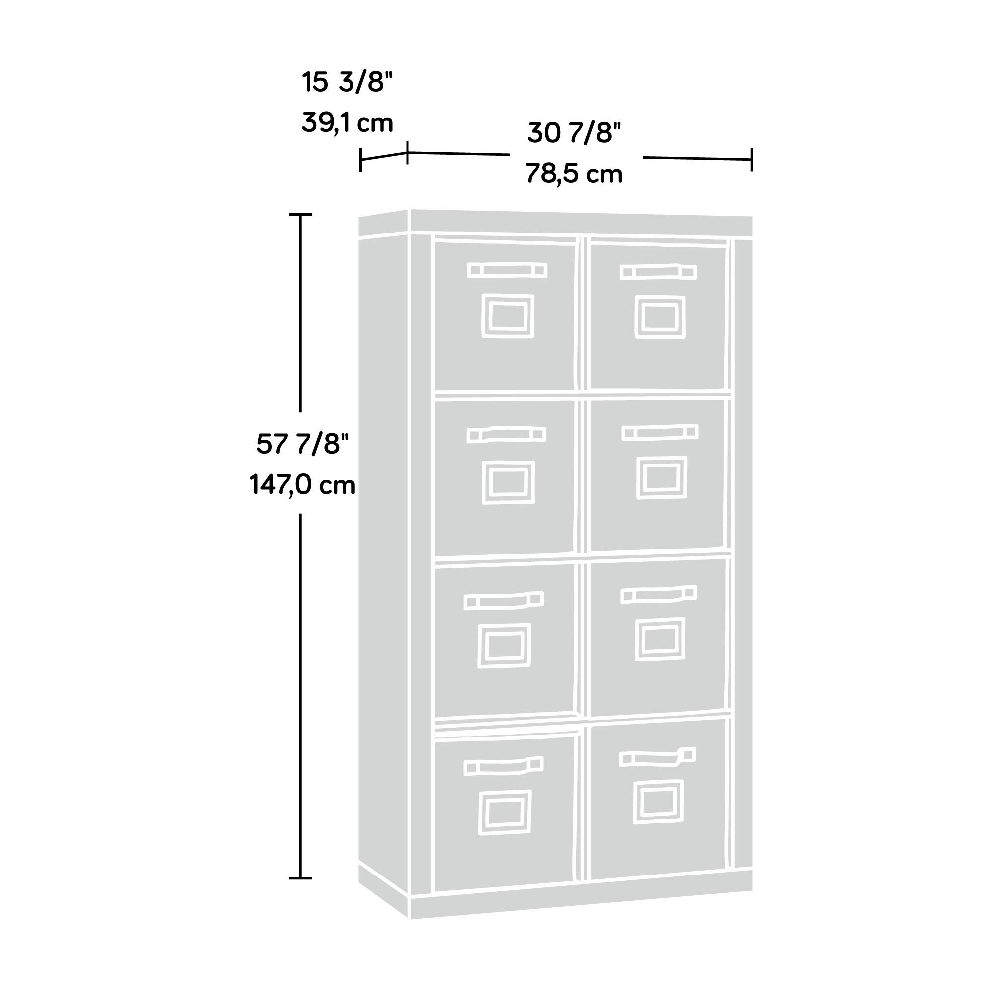 Sauder Stow-away Cube Storage 8-Cube Organizer/Pantry cabinets, Smoked Oak finish