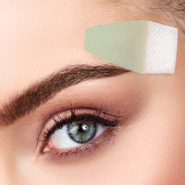 VEGAN Andmetics Brow Wax Strips - Natural Hair Removal with Aloe Vera (8 STRIPS + 4 CALMING WIPES) - Cold Wax - Patented Strips - Easy to Use & Ready in 2 minutes - Fits Everyone
