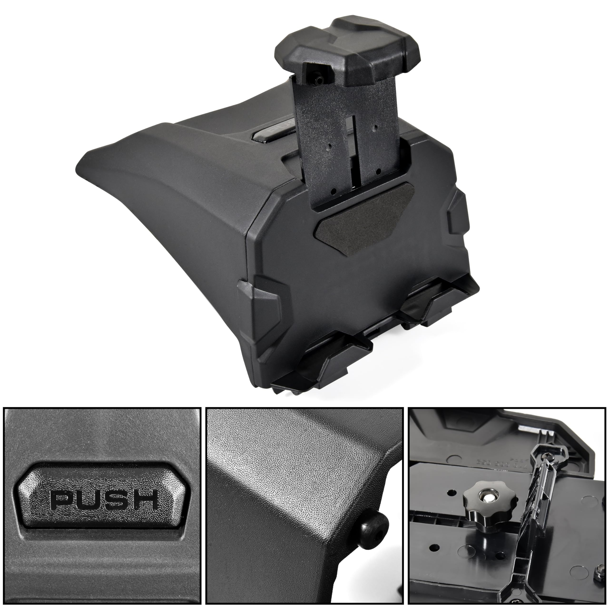SAUTVS Electronic Device Tablet Phone Holder for Can-Am Maverick X3 2017-2024 Accessories, X3 Electronic Device Mounts with Storage Box Organizer Tray, Replace #715002874
