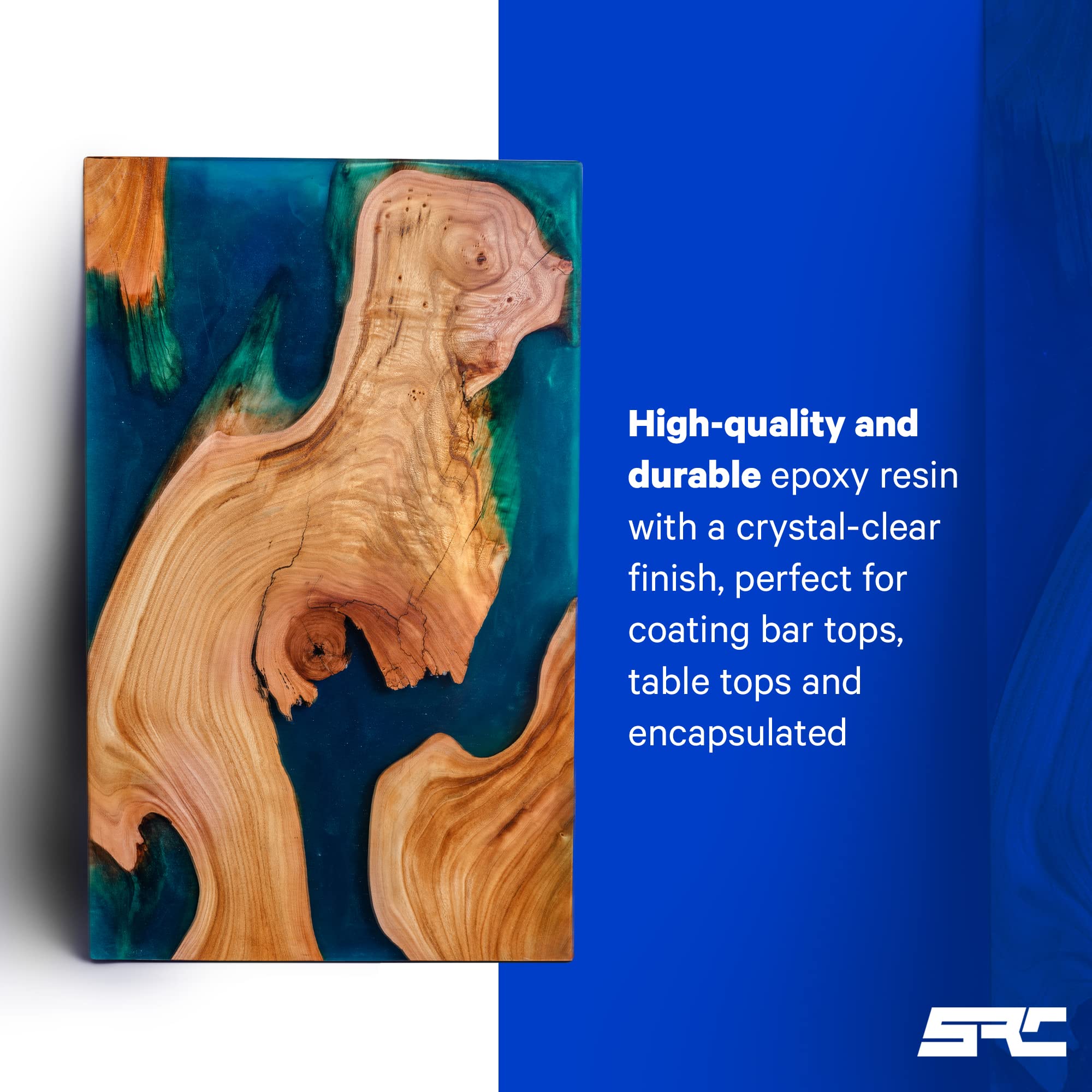 Specialty Resin & Chemical Epox-It 80 (16 oz) Clear Epoxy Resin Kit for Beginners & Experts| Clear Epoxy Coating for Bar Top, Countertop, Tabletop| Crystal Clear formula for Jewelry, Art, & Laminating