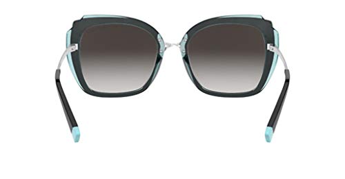 Tiffany & Co. TF4160-82853C Sunglasses BLACK/TRANSPARENT BLUE w/GREY GRADIENT Lens 54mm