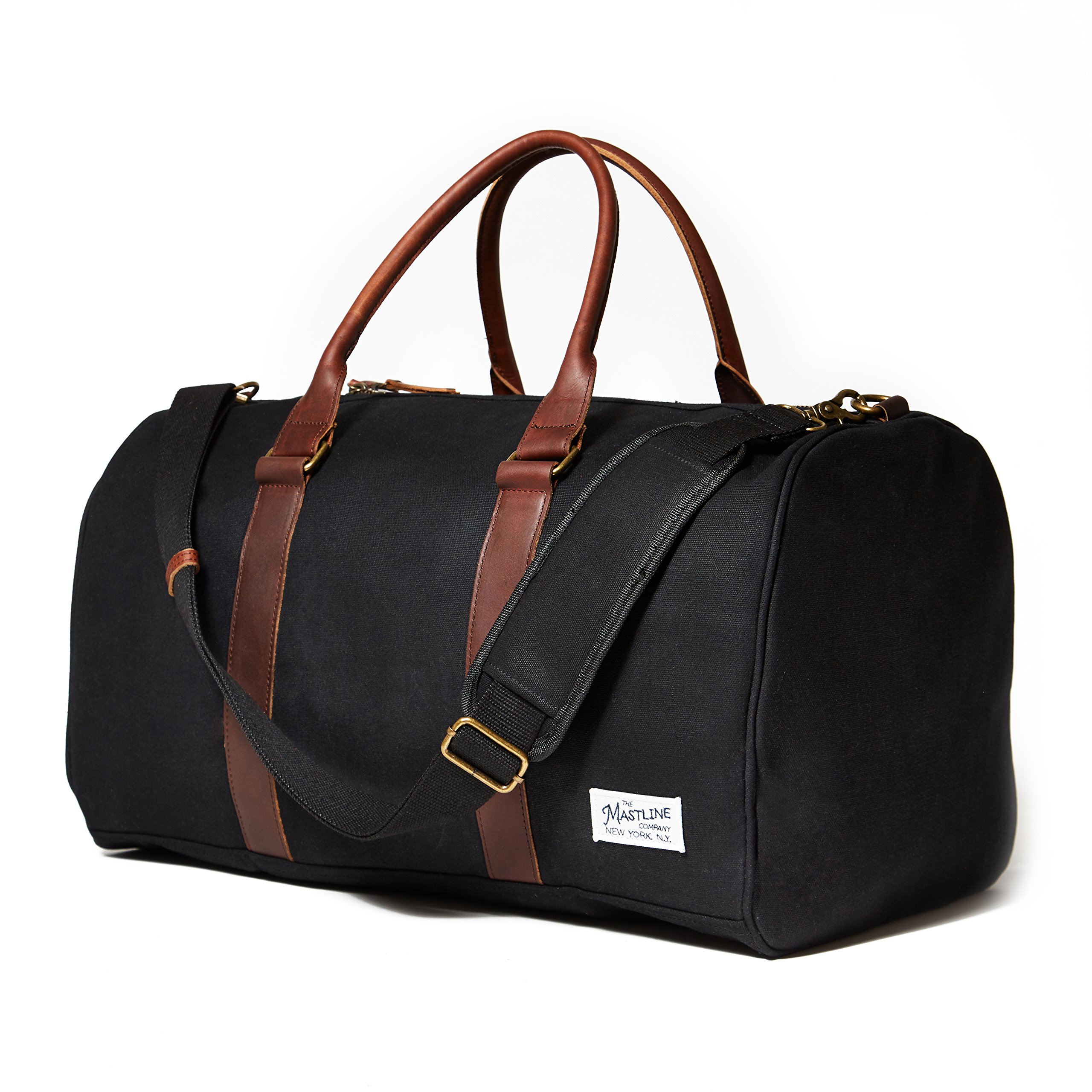 THE MASTLINE Co. | Fulton Weekender Travel Bag | Waxed Canvas & Leather (Grey)