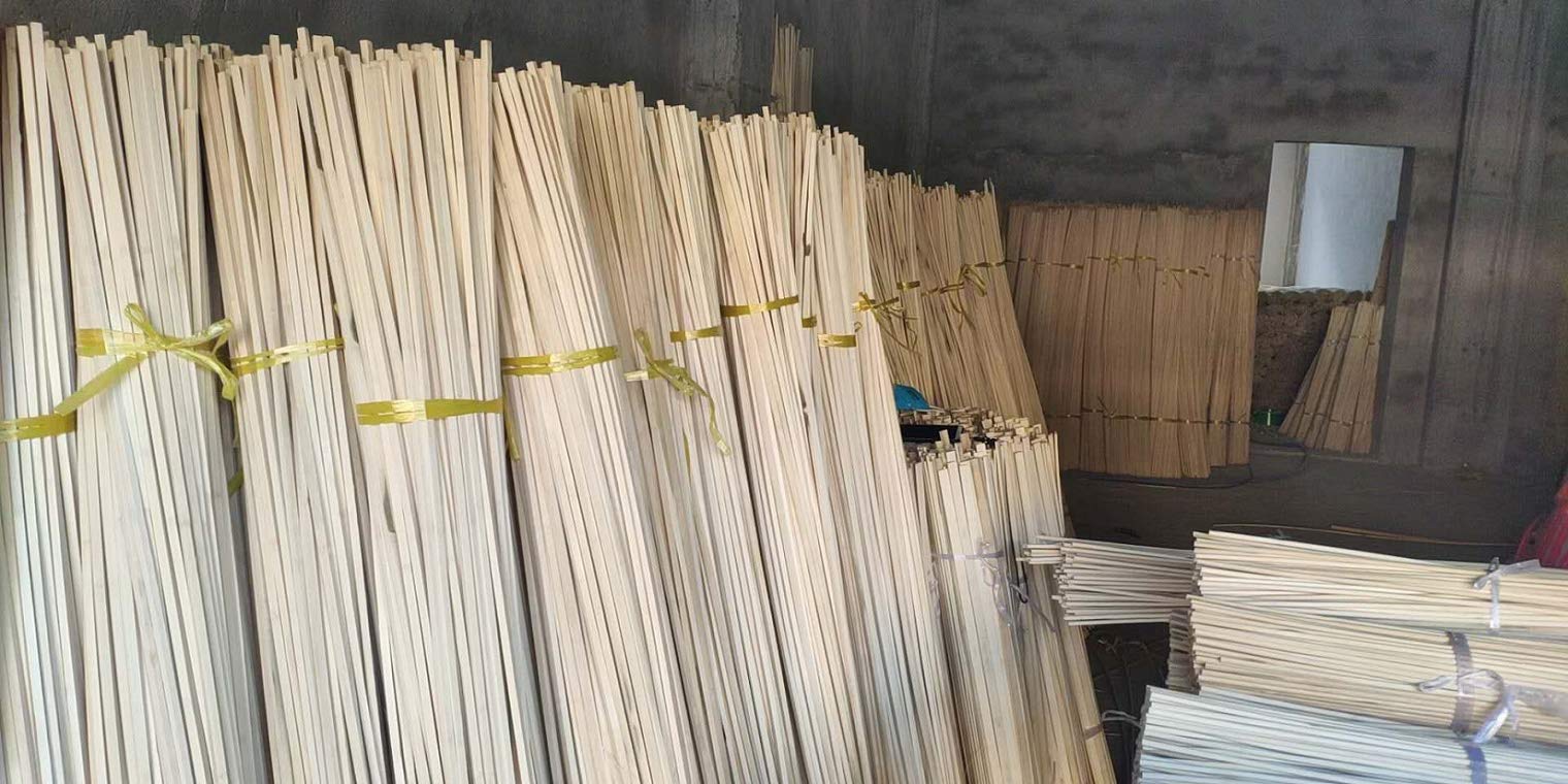 Tiger Shaft 30pcsX 64.9" Bamboo Strips Varied Wide for Bows & Boat frame building Wholesale Amounts (3)