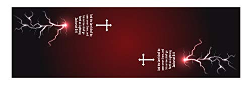 White Water Archery Lightning Bolt Cross Zechariah 9:14 Red Stabilizer Wrap 5, 1.87