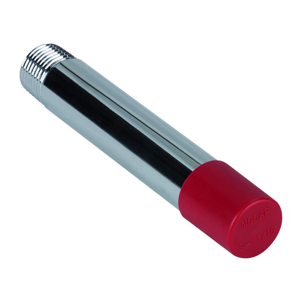 Straight Plastic Caps - TPE Straight Cap 1.719" (43.7mm) x 1.000" (25.4mm) +Knurl Yellow Tpe MOCAP S1.719-16KYW8 (qty100)