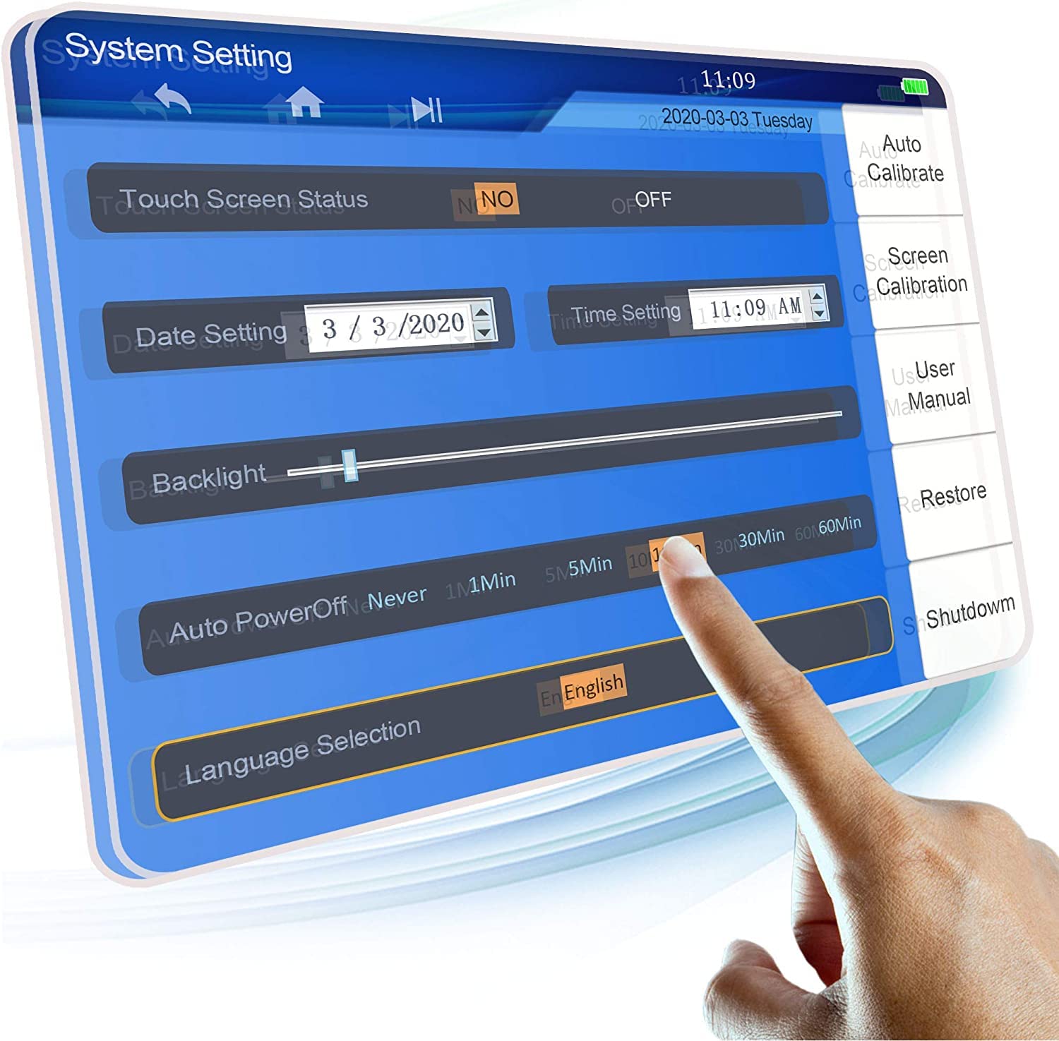SPEEDWOLF 850/1300nm 24/22dB Multimode OTDR 5.6inch Touch Screen FTTH Fiber Optic Cable Tester with Visual Fault Locator(VFL) and FC+SC+FC/UPC(Male)-LC(UPC+APC)(Female) Adapter(OTDR32F-T1-MD-1)