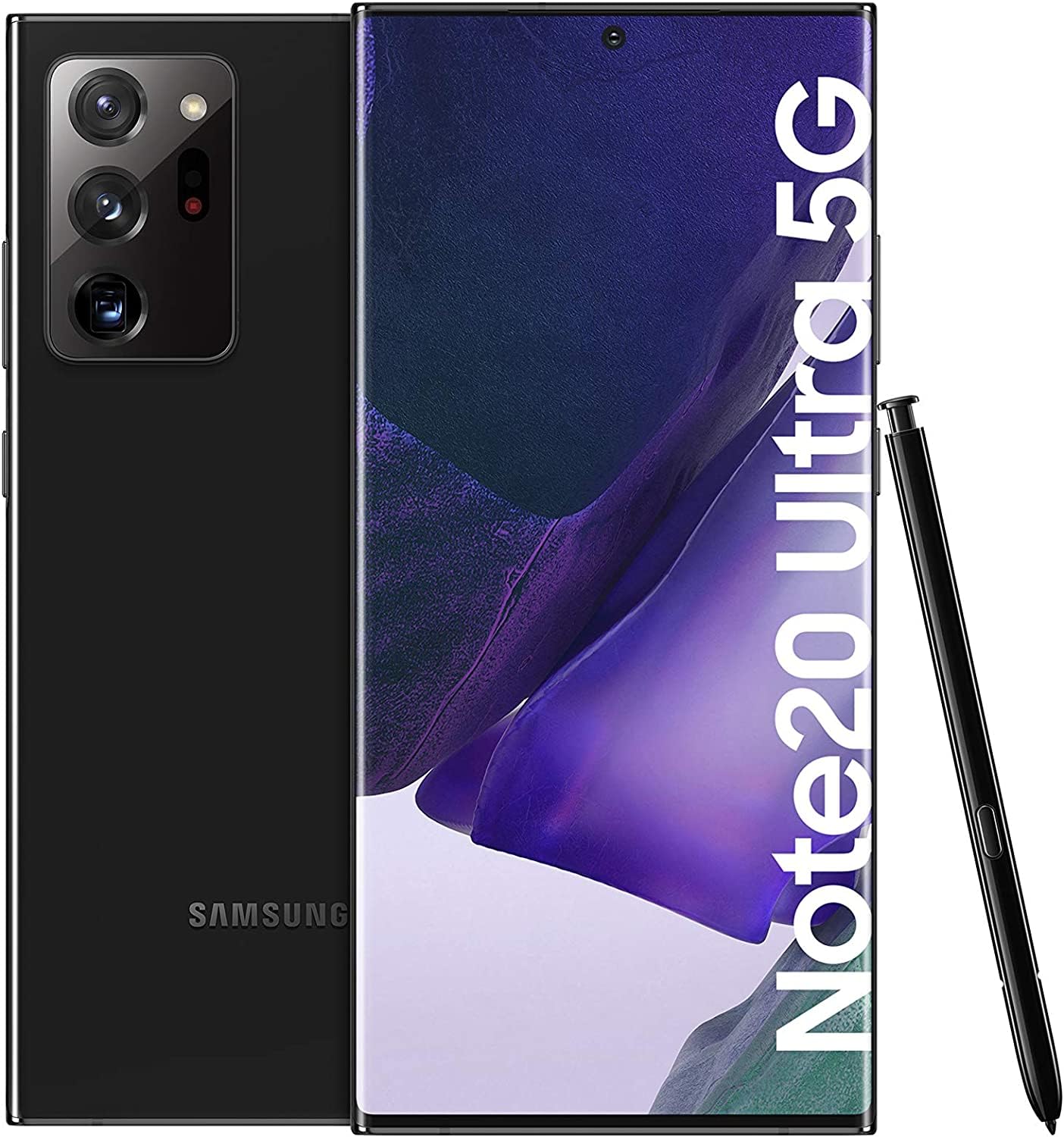 Samsung Galaxy Note 20 Ultra 5G SM-N986B/DS Dual Hybrid Sim 12GB+256GB Mystic Black - International Version (Renewed)
