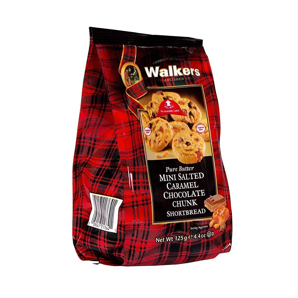 Walkers Mini Salted Caramel Chocolate Chunk Shortbread 4.4oz