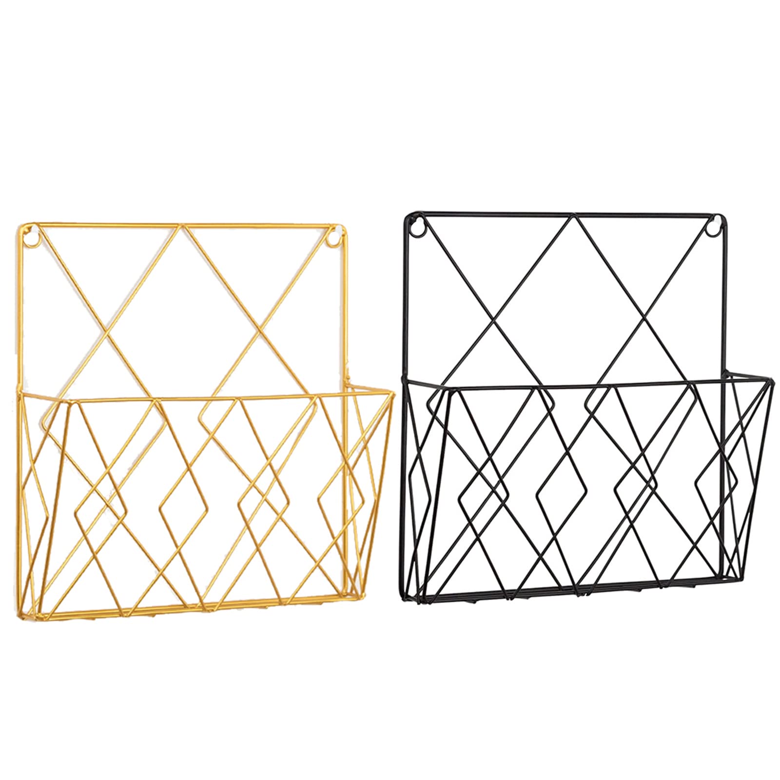 Wall File Holder Mesh Magazine Holder Hollow-out Iron Wire Collection For Case Vertical Holder Home Organizer Supplies