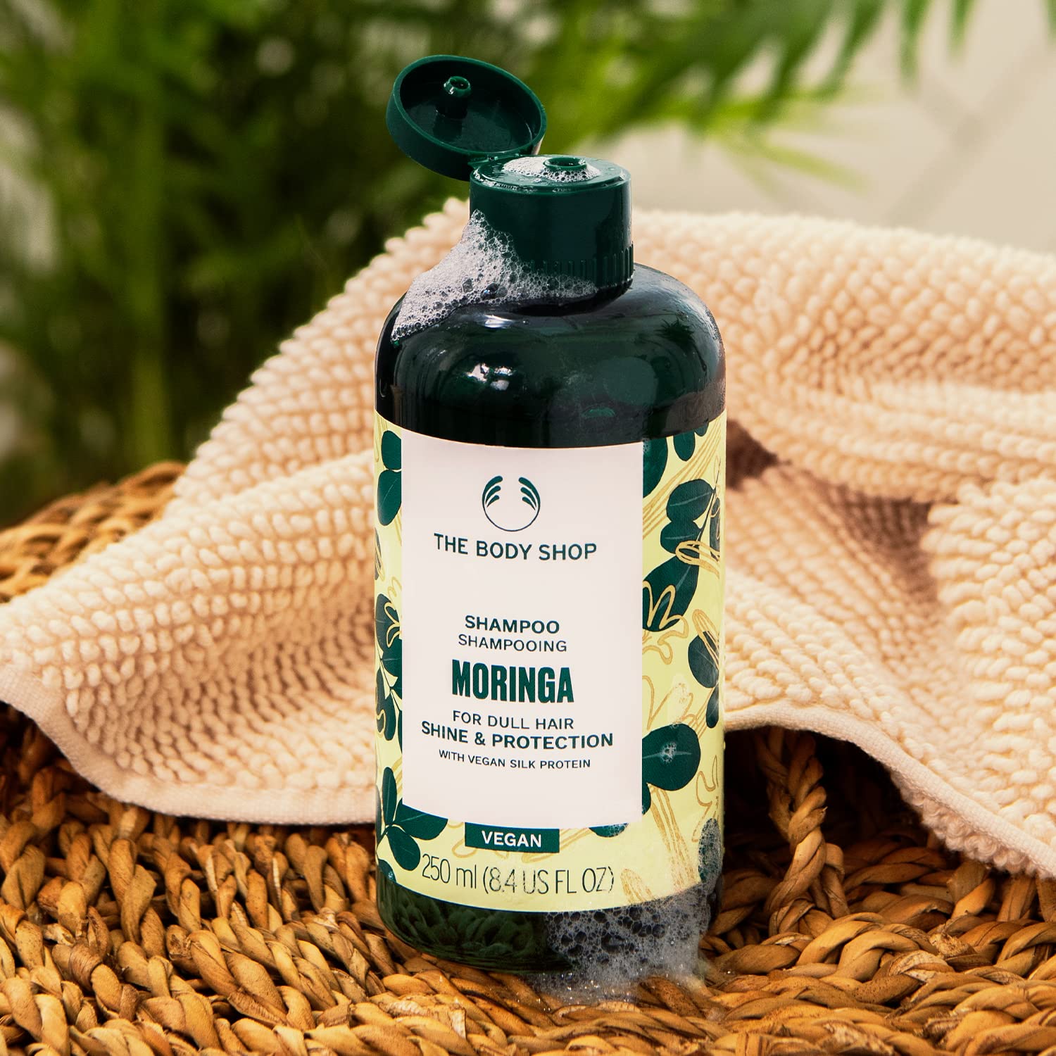 The Body Shop Moringa Shine & Protection Shampoo, For Dull Hair, Vegan