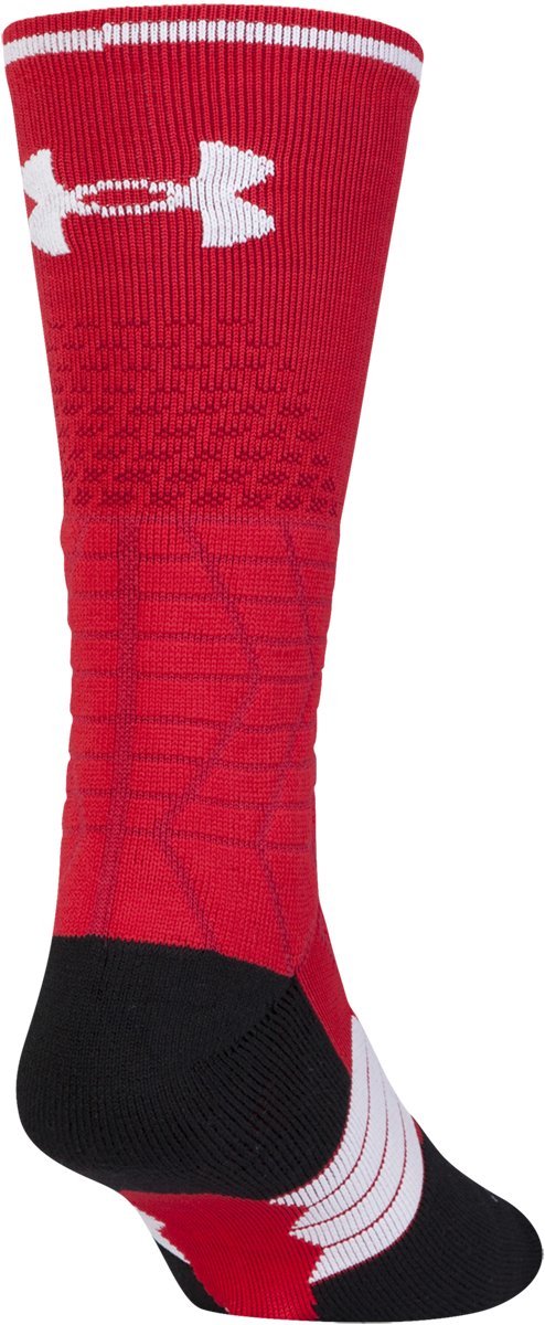 Under Armour Men's UA Highlight Football Crew Socks Large Red
