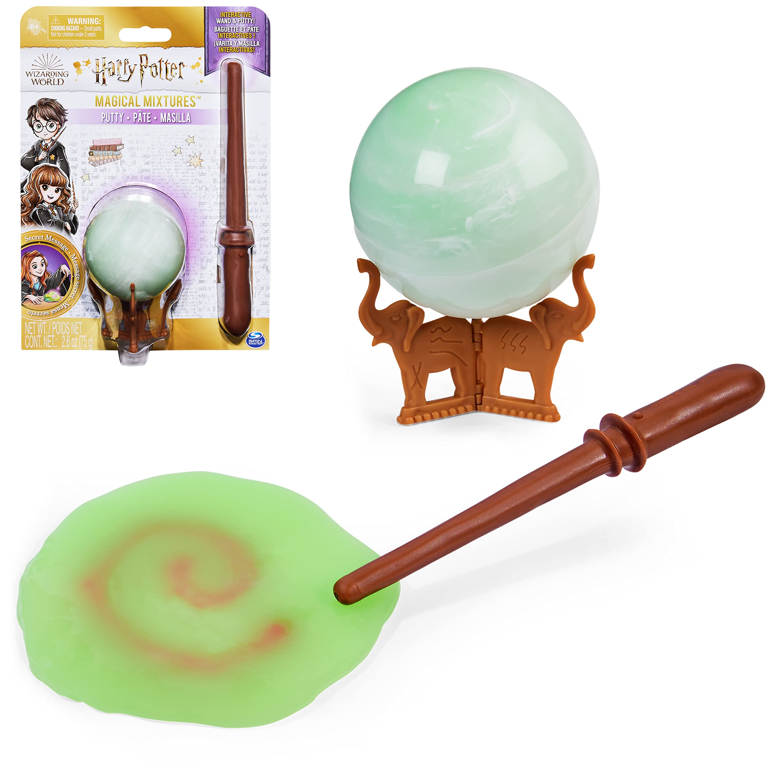 Wizarding World Harry Potter, Magical Mixtures Activity Set with Secret Message Putty and Harry Potter Wand, Kids Toys for Ages 6 and up