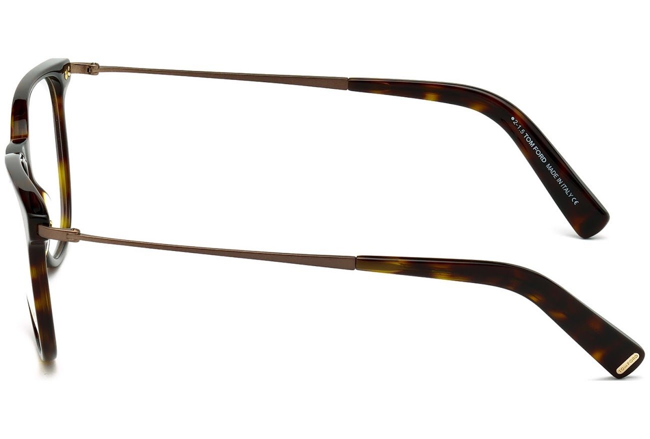 Tom Ford Oval Eyeglasses TF5384 052 Dark Havana/Brown 51mm FT5384