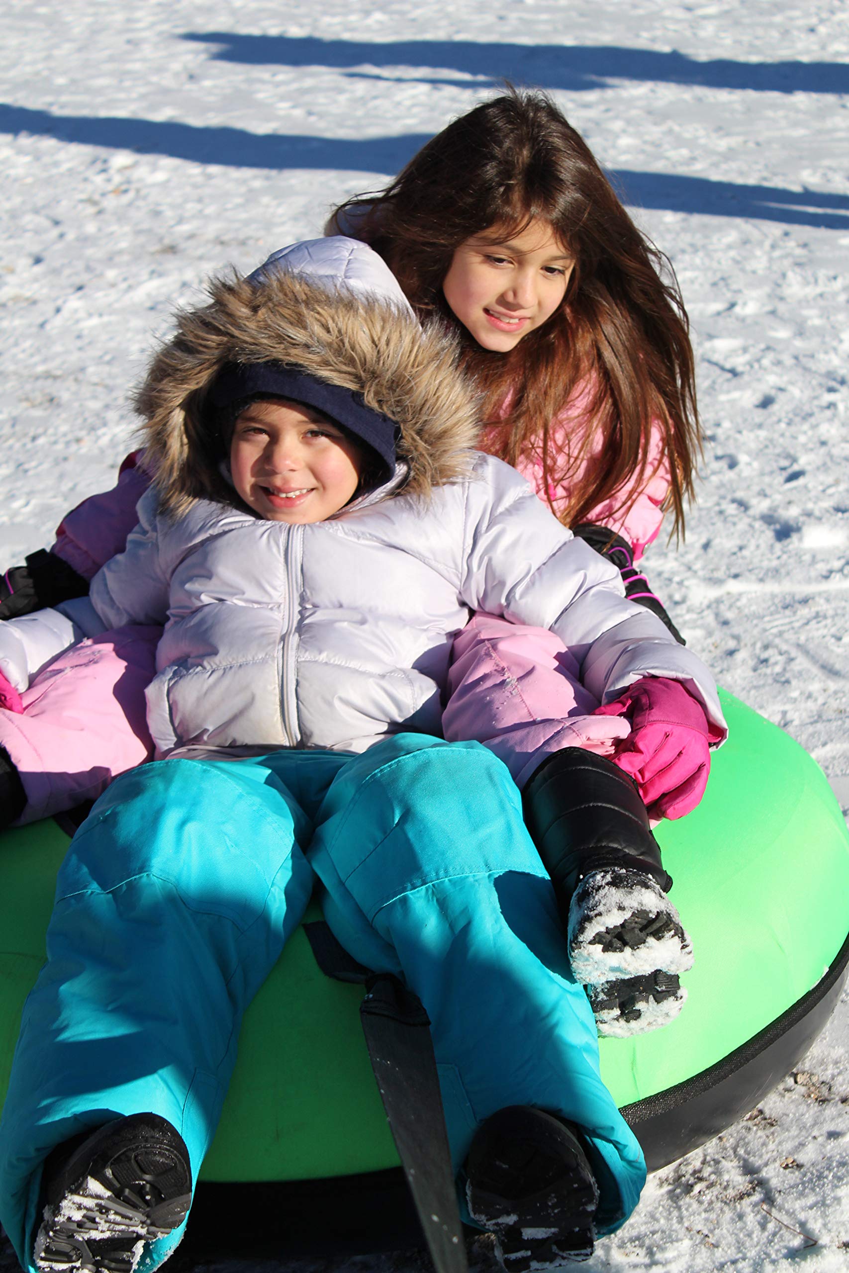 Slippery Racer Heavy Duty Commercial Snow Tube, Hard Bottom, Cushion Insert, Canvass Cover-42β