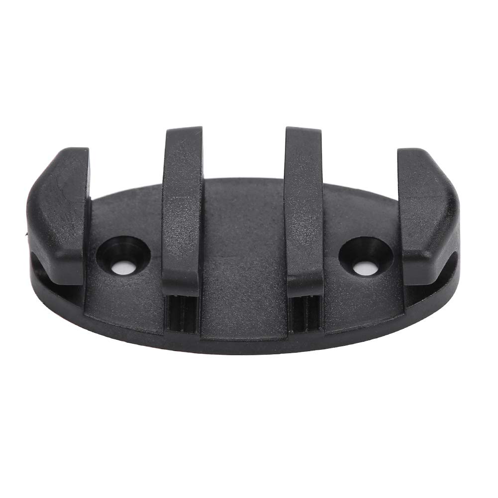 Zig Zag Cleat, Boat Folding Cleat 3.5 * 0.9 * 1.7 Inch Plastic Nylon Kayak Marine Dock Cleats for Canoes Boat Deck Marine Fishing Rigging Accessories (Black)