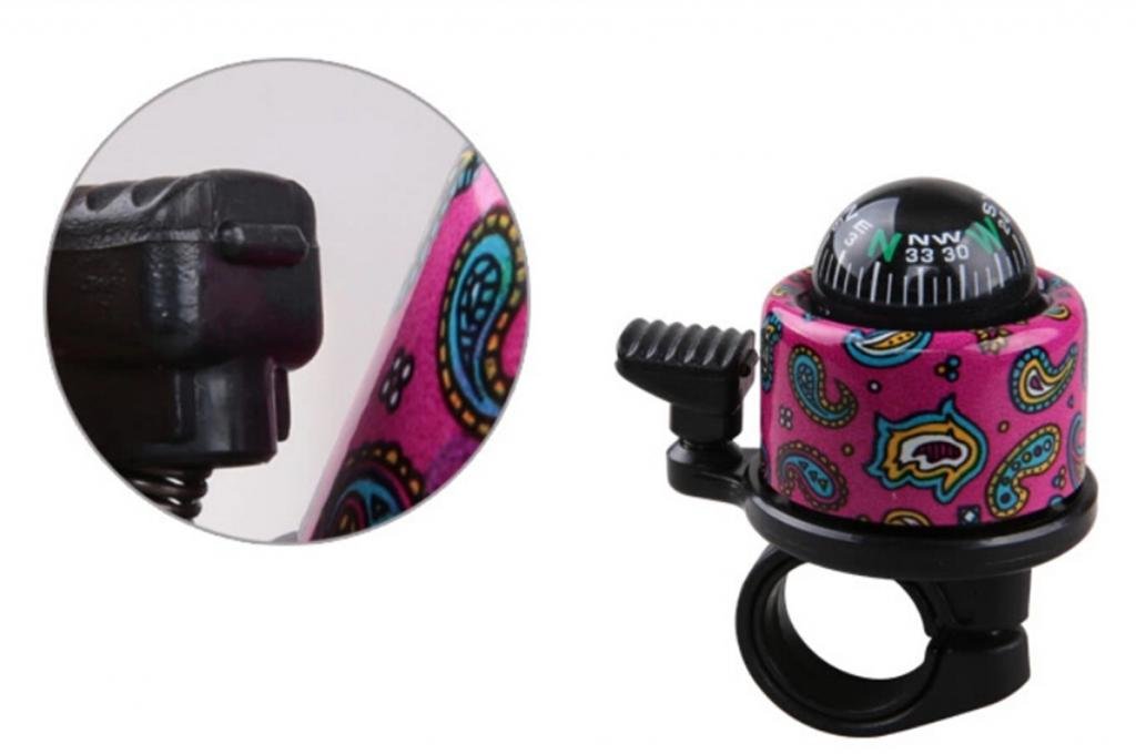 The compass type mini bicycle Original Bicycle Bell Alloy Mini Bicycle Bell Ping Ring Lever Cycle Push Bike Bell