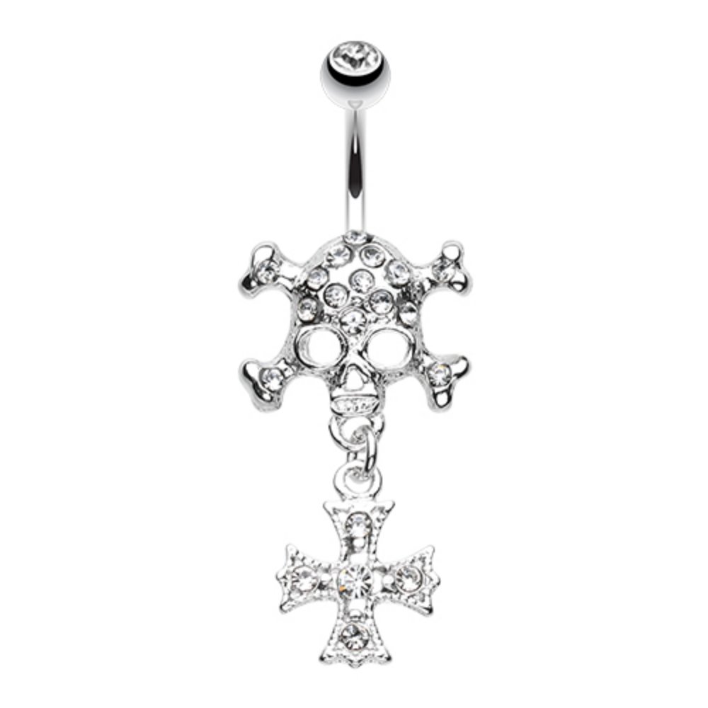 The Death Wish Skull WildKlass Belly Button Ring