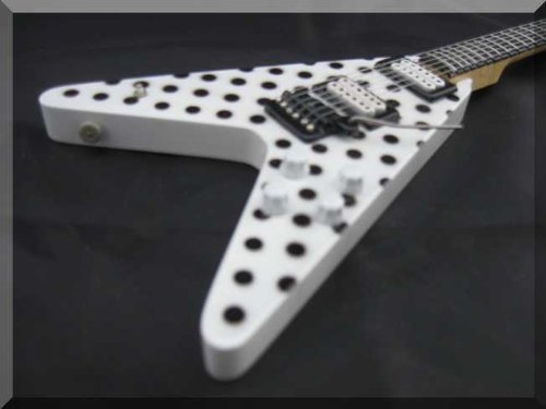 ZAKK WYDLE Miniature Guitar Replica POLKA DOTS w/ name tag