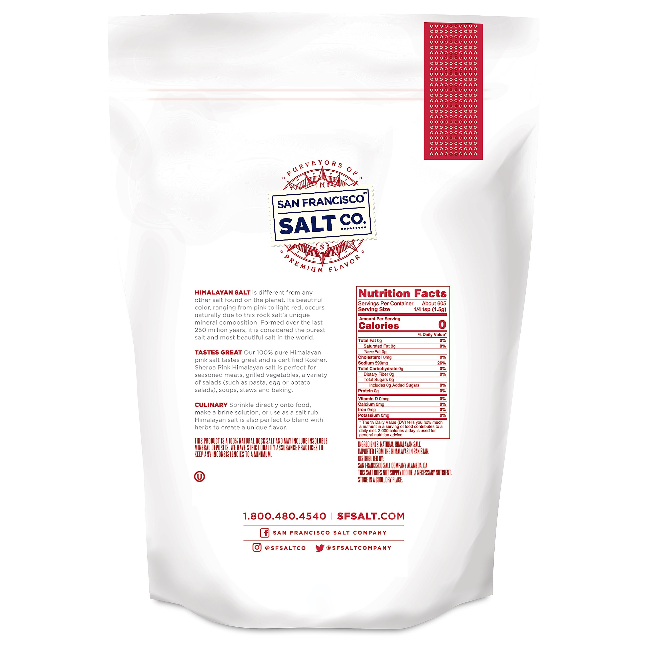 Sherpa Pink Himalayan Salt - 2 lbs. Powder Grain