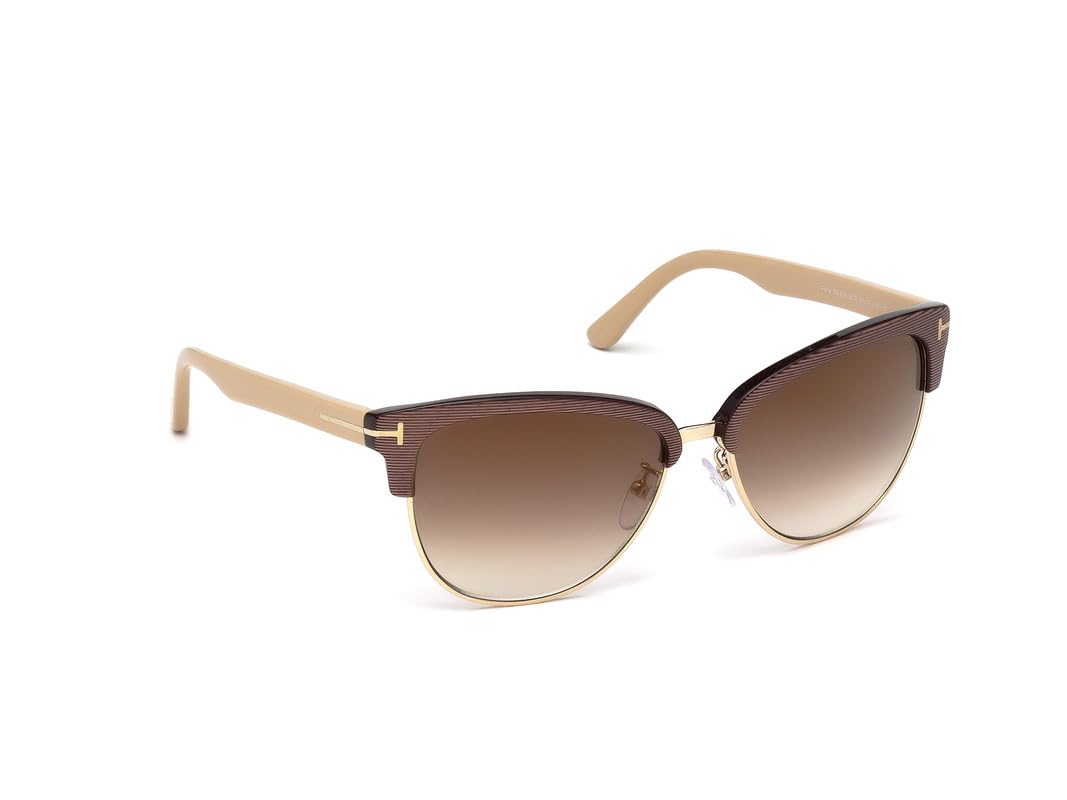 Tom Ford Women's Fany Sunglasses in Dark Brown FT0368 50G 59