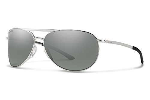 SMITH Serpico Slim 2 Lifestyle Sunglasses - Silver | Chromapop Polarized Platinum Mirror