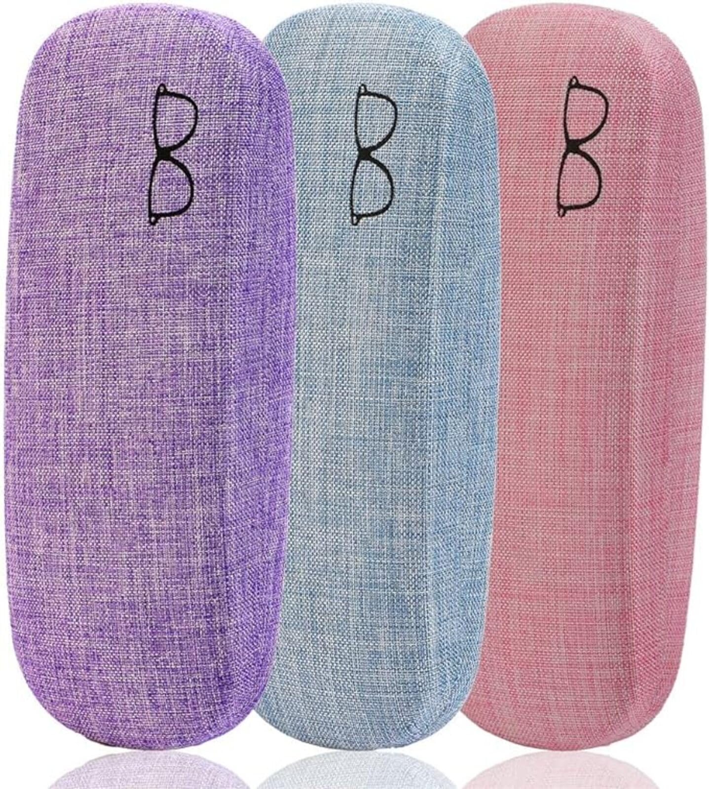 ZONLY Eyeglasses Case,(6 Piece) Unisex Hard Shell Eyeglasses Cases Protective Case For Glasse