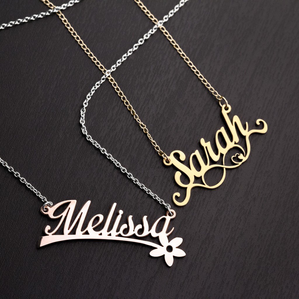 TSD 10K Yellow Gold Infinty Name Necklace with a 16" Chain by JEWLR*