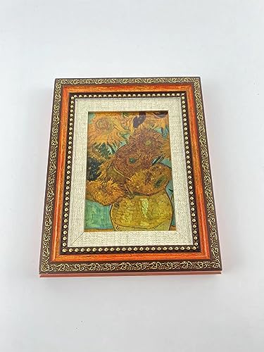 SJRENDKJ Printed photographs Sunflowers by Vincent Van Gogh The World Classic Art Reproductions, Giclee Canvas Prints Wall Art