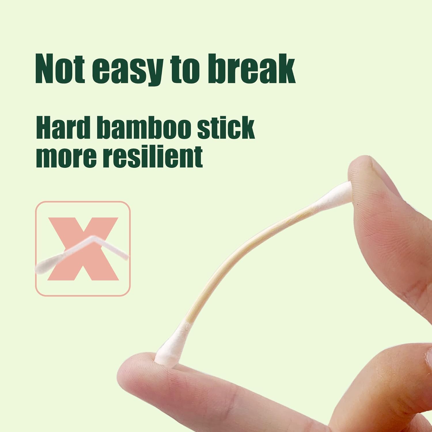 5 Packs Bamboo Cotton Swabs, Wooden Cotton Swabs 1000pcs
