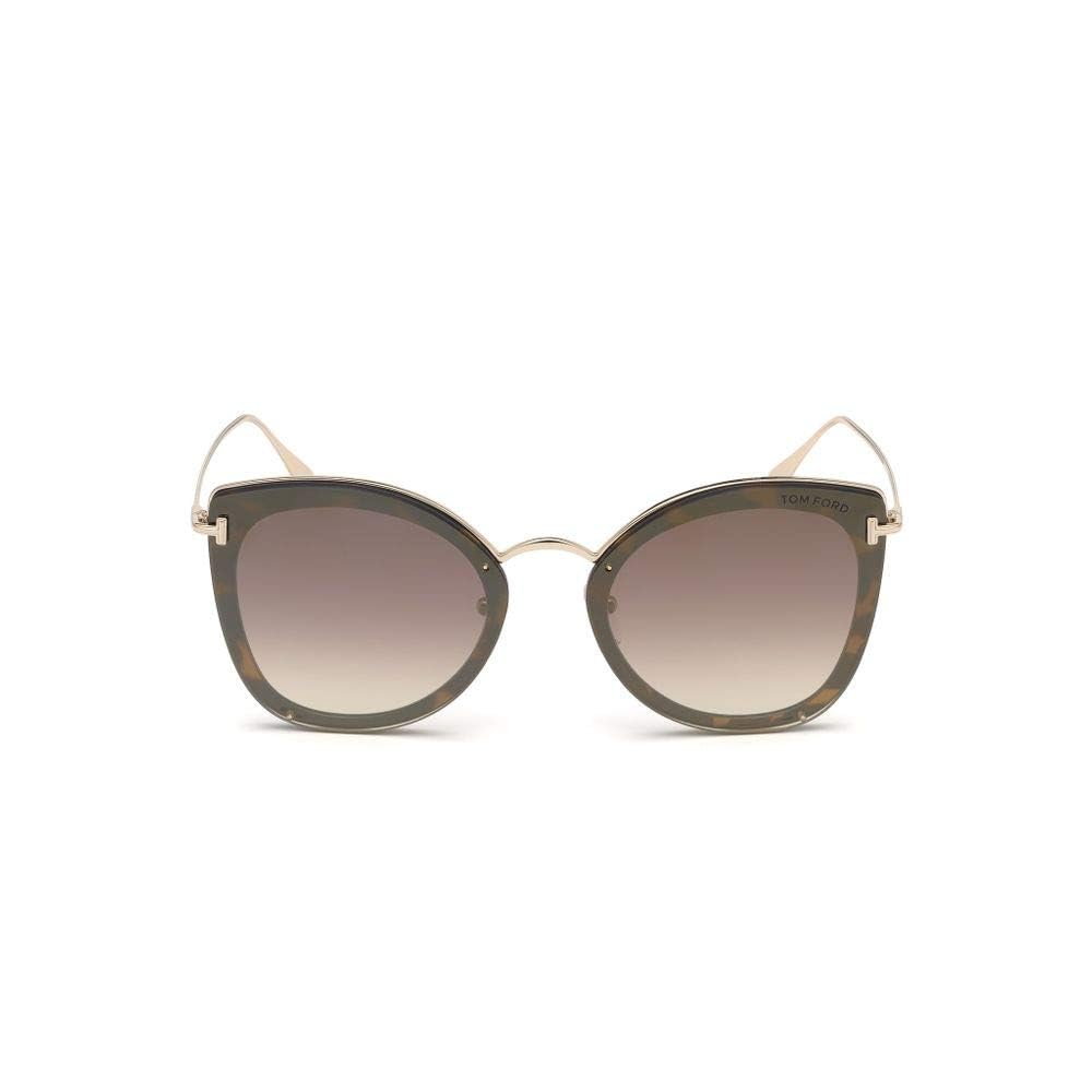 Tom Ford FT0657 52G Dark Havana Charlotte Cats Eyes Sunglasses Lens Category 3, 62-15-145