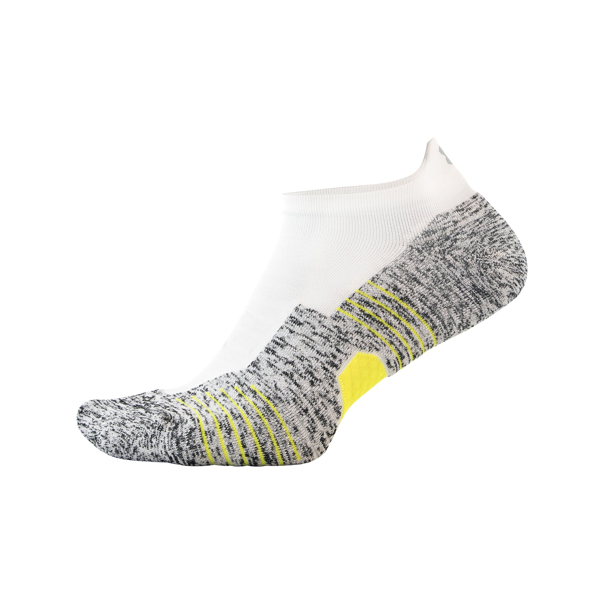Under Armour Unisex-Adult Run Cushion No Show Tab Socks, Multipairs , White (1-Pair) , Medium