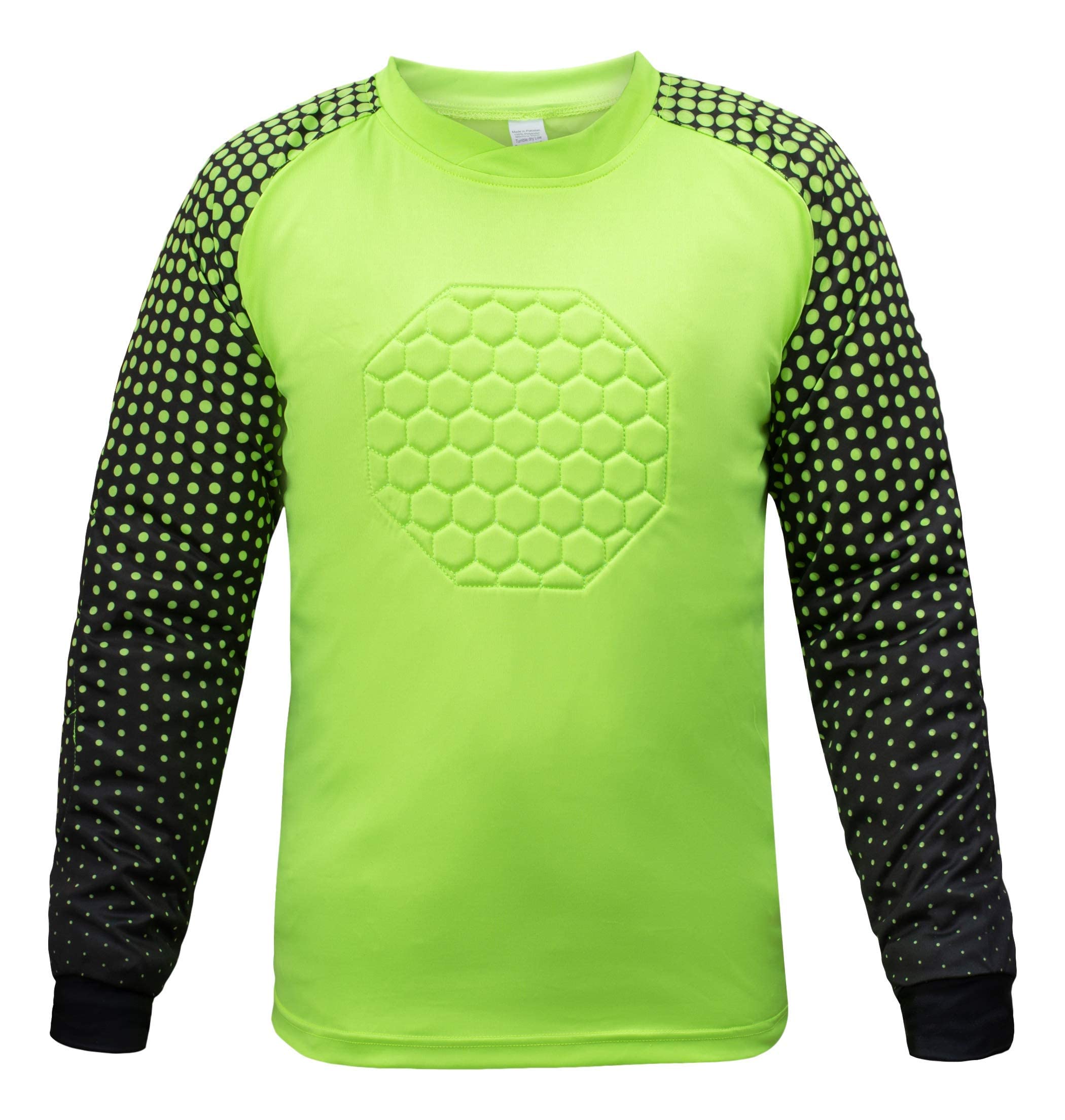 Soccer Goalie Shirt (Lime Green, Adult Small)