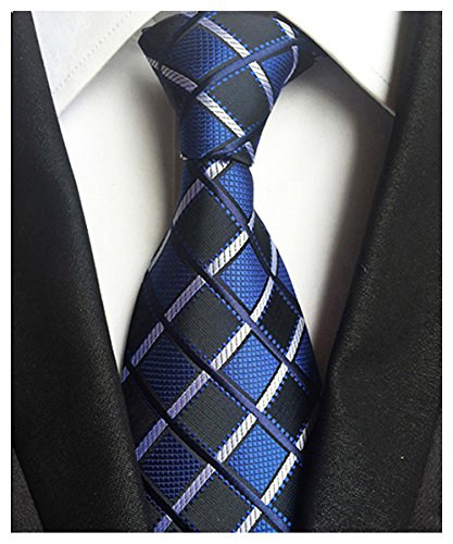 Wehug Lot 6 PCS Men's Ties Silk Tie Woven Necktie Jacquard Neck Ties Classic Ties For Men style022