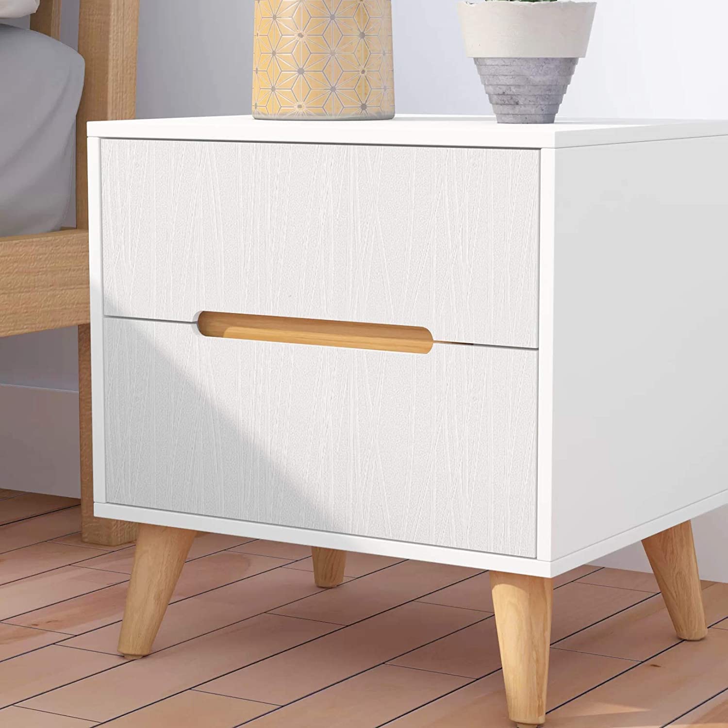 Wallpaper Peel and Stick White Stripe Waterproof Removable Self Adhesive Wallpaper Modern Decorative Wall Covering Vinyl PVC Furniture Stickers