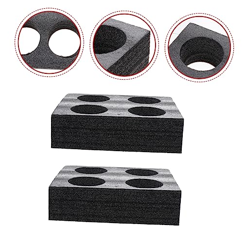 ULTECHNOVO 4 pcs Takeout Cup Holder Takeout Coffee Carrier Disposable Coffee Tray Cup Carrier Tray Beverage Carrier Drink Takeout Holder Cold Drinks Carrier Drink Tray Foam Cup Commercial epe