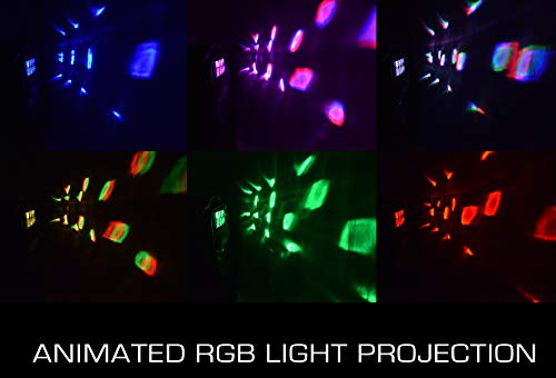 VocoPro 12” Powered DJ/Karaoke Party Speaker with RGB Derby Light (KARAOKETHUND1200)
