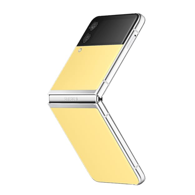 Samsung Galaxy Z Flip 3 Factory Unlocked 256GB Bespoke Edition SM-F711U Silver/Yellow/Yellow (Renewed)