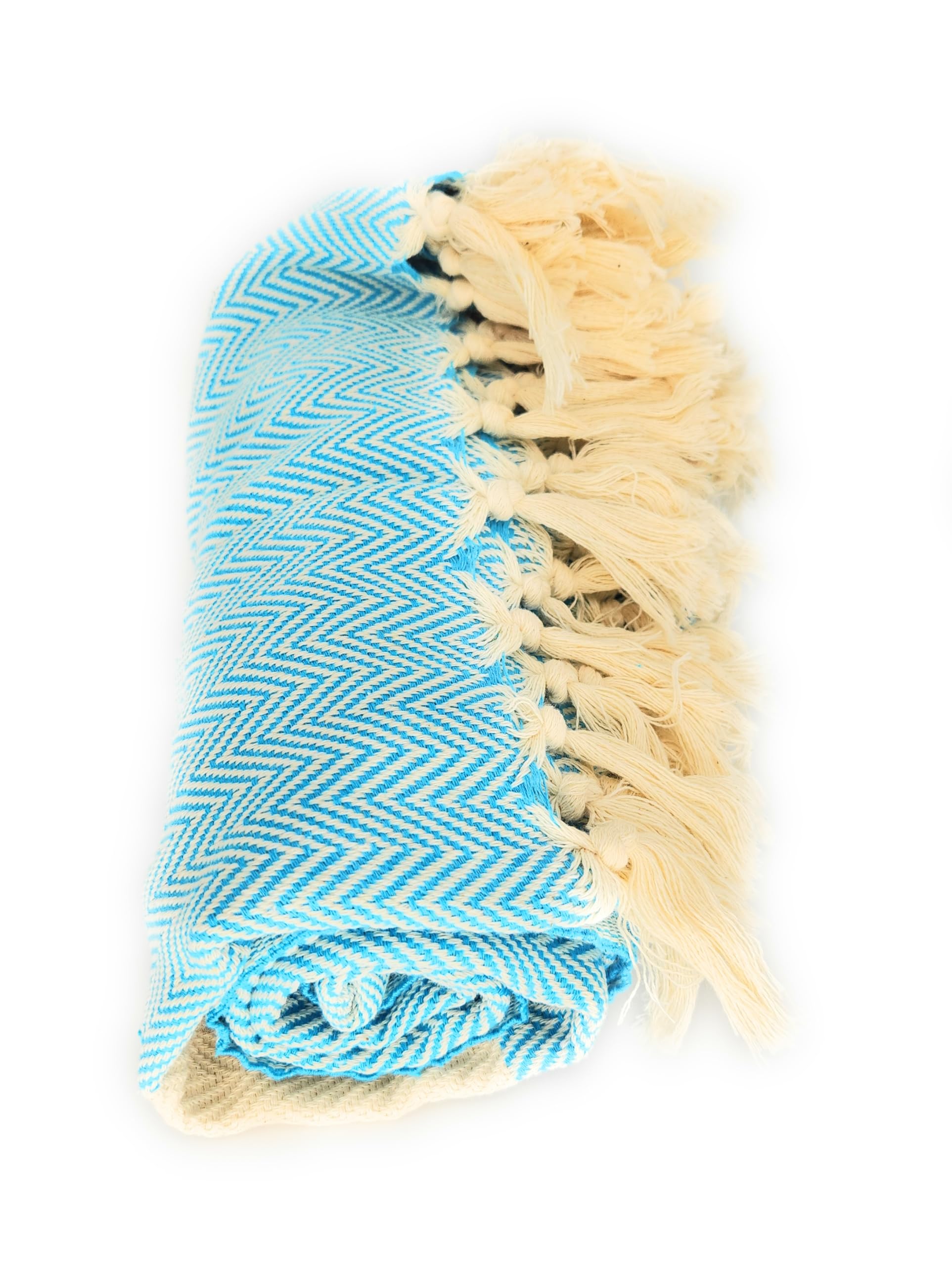 YNC Turkish Beach Towel,100% Cotton,Organic,Lightweight,Absorbent and Quick Dry,Sand Free,36 * 71 inches,Peshtemal Towel for Bathroom,SPA,Pools,Yoga,Gym (Turquoise)