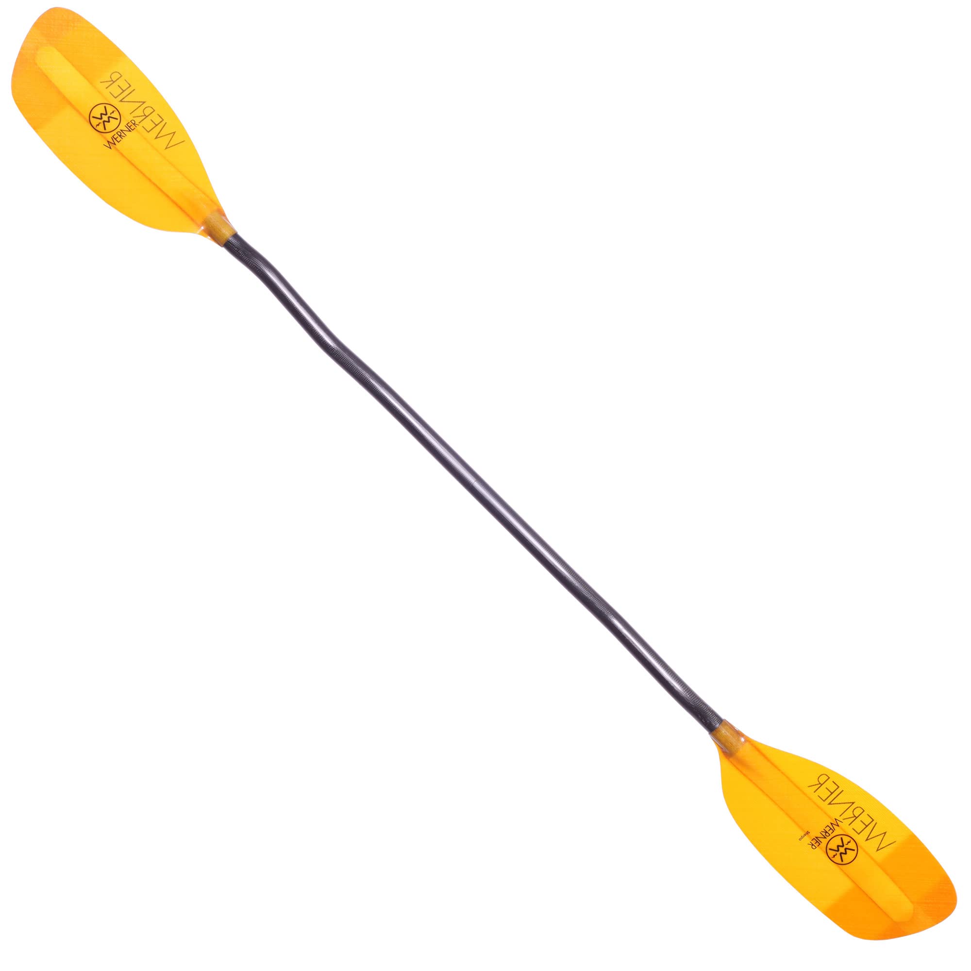 Werner Sherpa Fiberglass Bent Shaft Whitewater Kayak Paddle-200cm-Amber