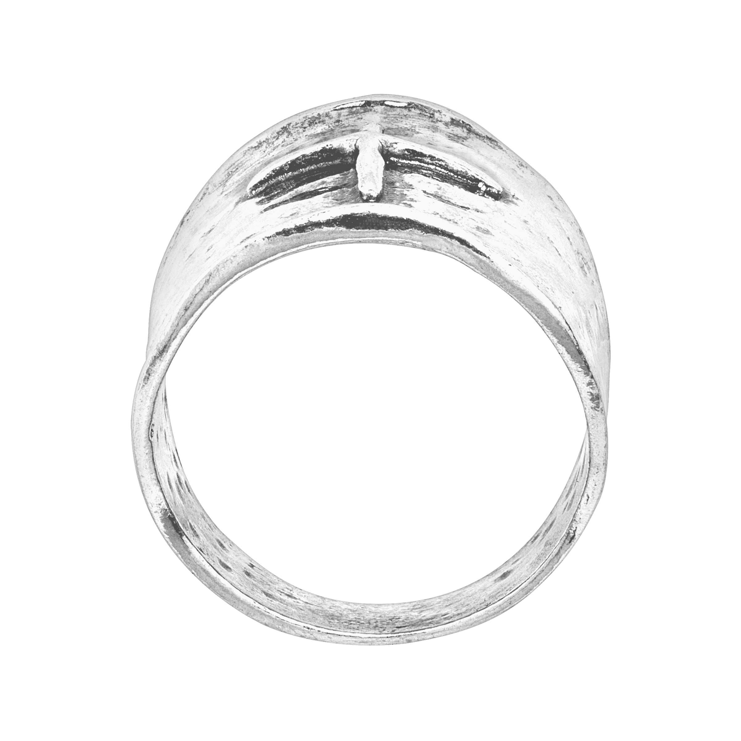Silpada 'Raised Cross' Tapered Cross Ring in Hammered Sterling Silver, Size 9