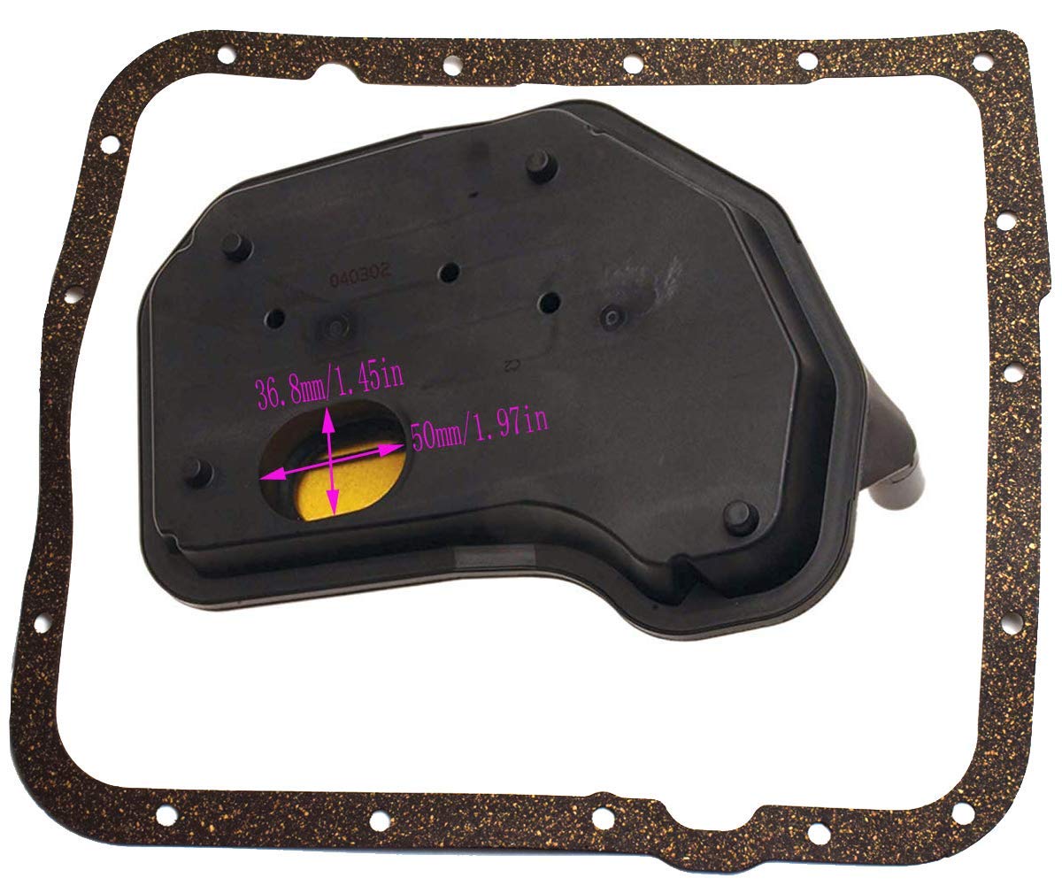 TOPEMAI 4L60E Shift Solenoid and 4L60E Transmission Filter Gasket kit Compatible with Cadillac Buick Blazer Astro Replace 24230298 24208576