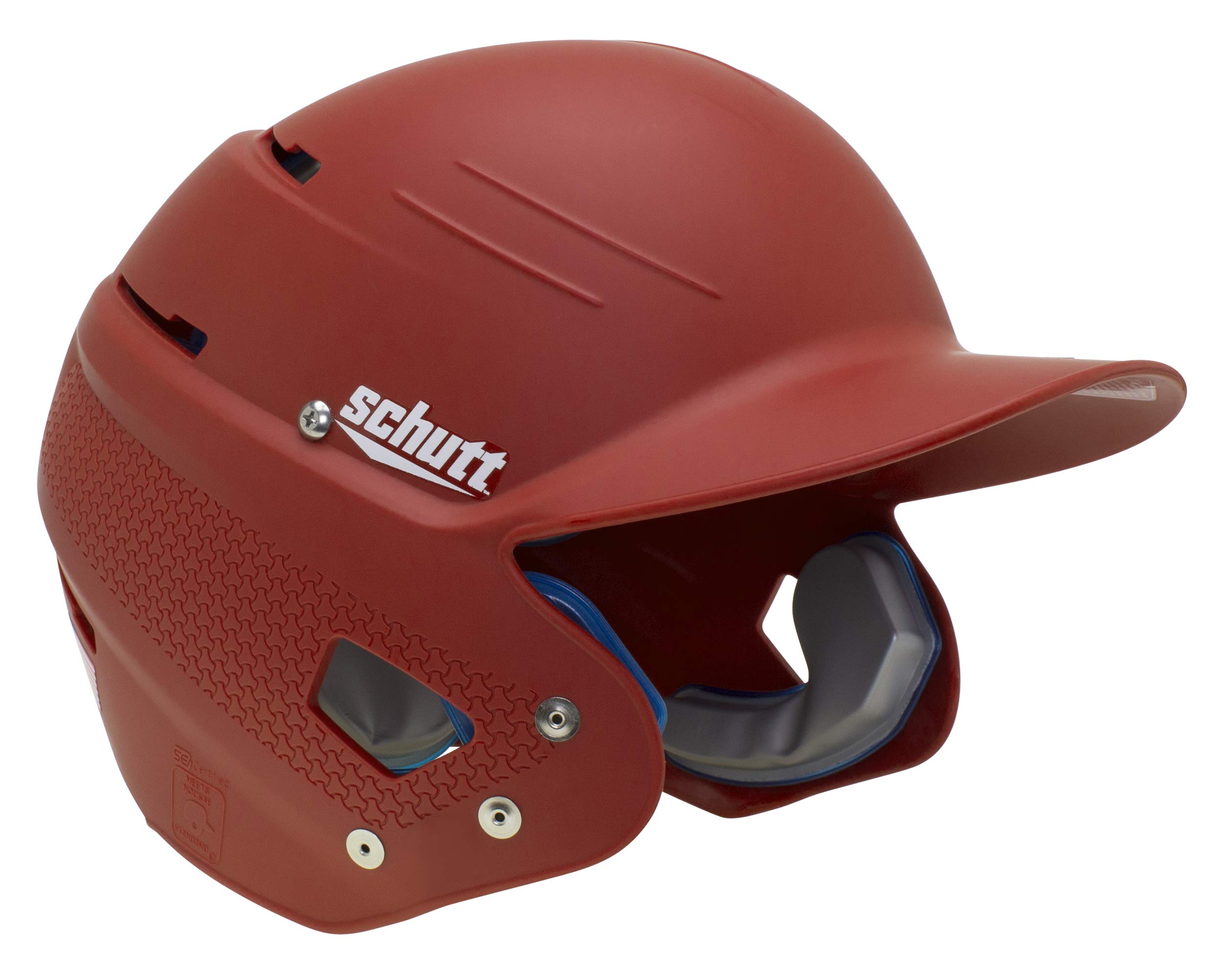 schutt XR1 AiR MAXX Baseball Batting Helmet - One Size Fits Most, Matte Scarlet, Junior