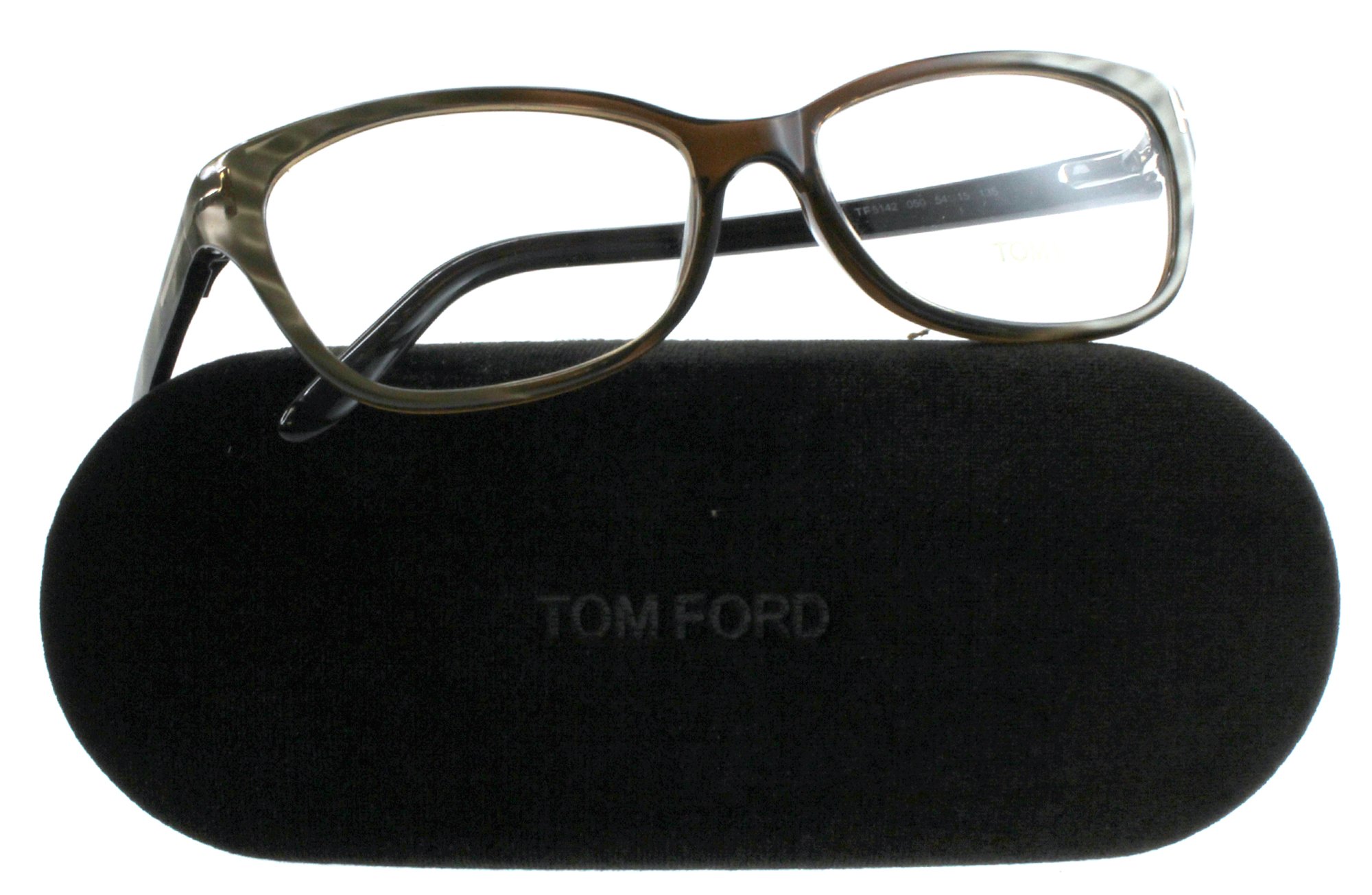 Tom Ford Classic Eyeglasses TF5142 050 Brown/Olive Green 54mm FT5142